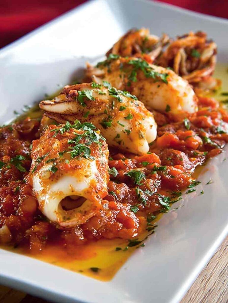 Shrimp-Stuffed Squid for a Flavor-Packed Appetizer