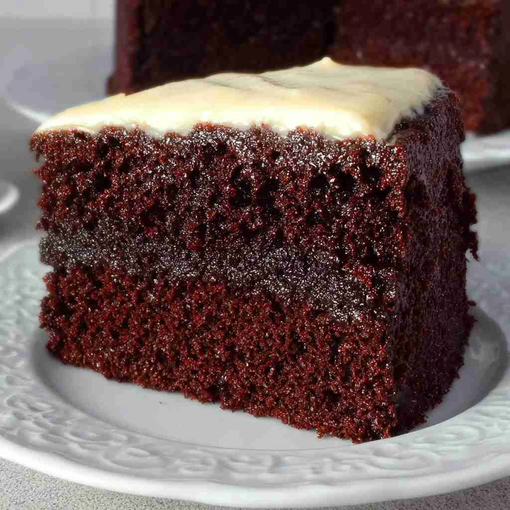 Decadent Fudgy Chocolate Depression Cake