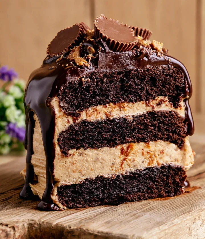 Delicious No-Bake Chocolate Peanut Butter Ice Cream Cake Recipe